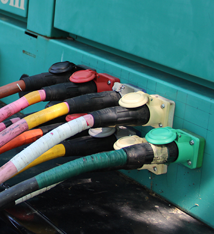 electrical cable hook-up