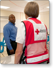 Red Cross worker