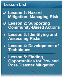 Lesson List: Lesson 1: Hazard Mitigation: Managing Risk (with a ...