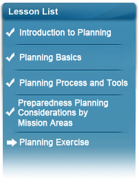 Course Lesson List with an arrow indicating the current lesson is ...