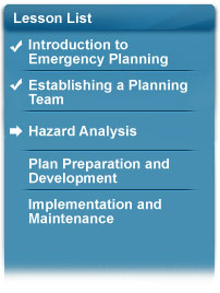 IS-0554 Lesson List: Introduction to Emergency Planning, Establishing a ...