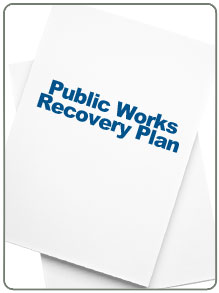 Image of cover page that reads Public Works Recovery Plan